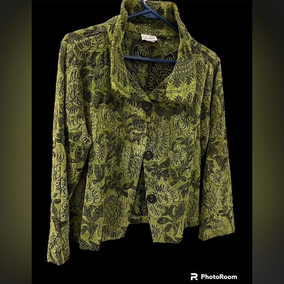 clay | Jackets & Coats | Emerald Green Short Jacket Size M | Poshmark